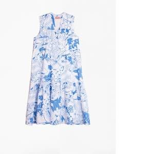 Vilagallo | Dresses | Nwt Vilagallo Marcella Milo Print Dress In Sky ...